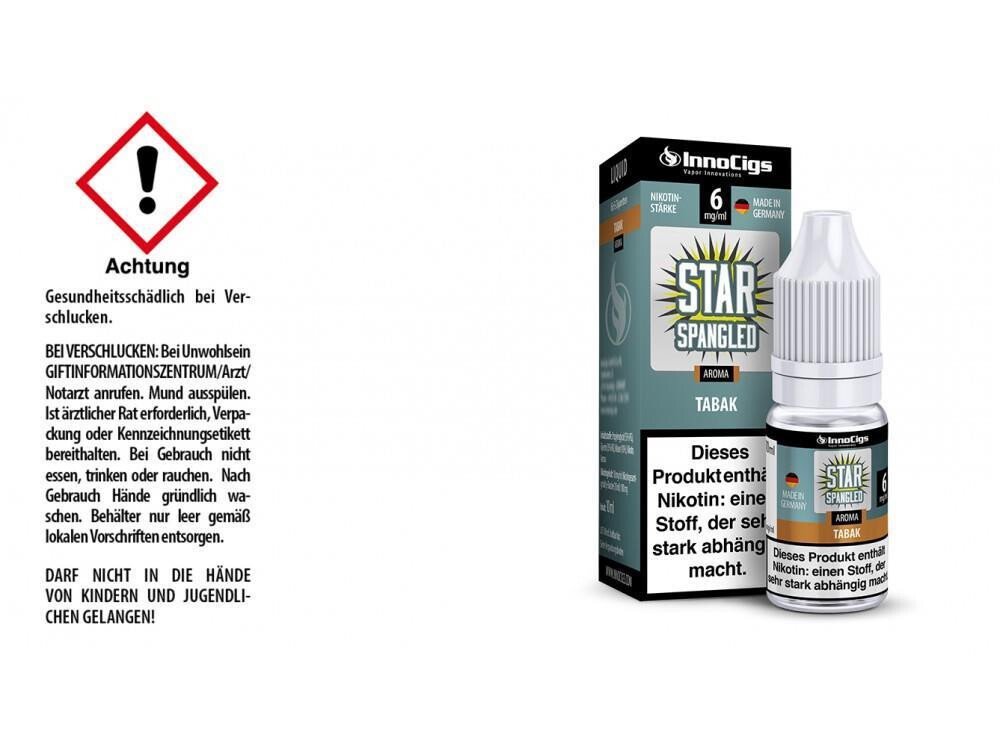 Star Spangled Tabak Aroma ☀ Liquid für E-Zigaretten, 71,90