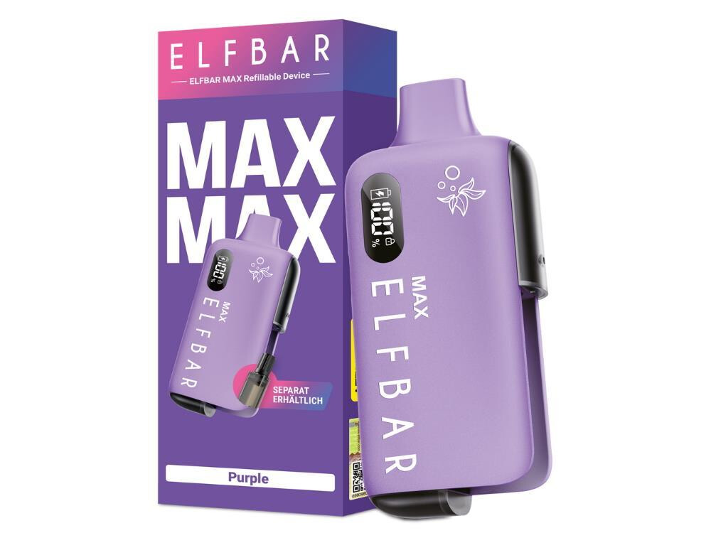 Elfbar Max Pod Sytem E-Zigarette / 650 mAh / 1,5ml / Refill ☀, 8,95